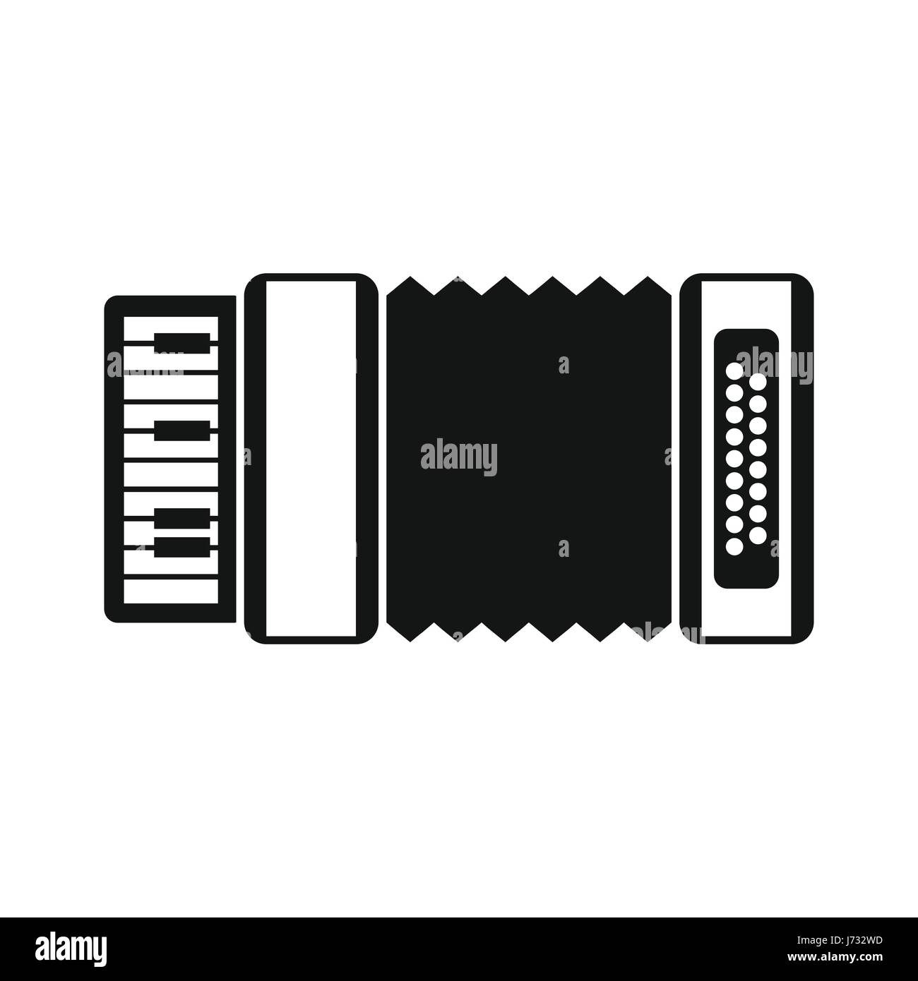 Accordion icon in simple style Stock Vector Image & Art - Alamy