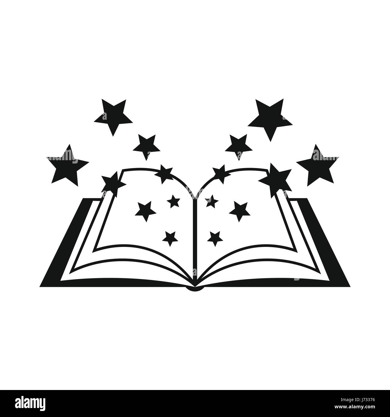 Magic book open fantasy Black and White Stock Photos & Images - Alamy