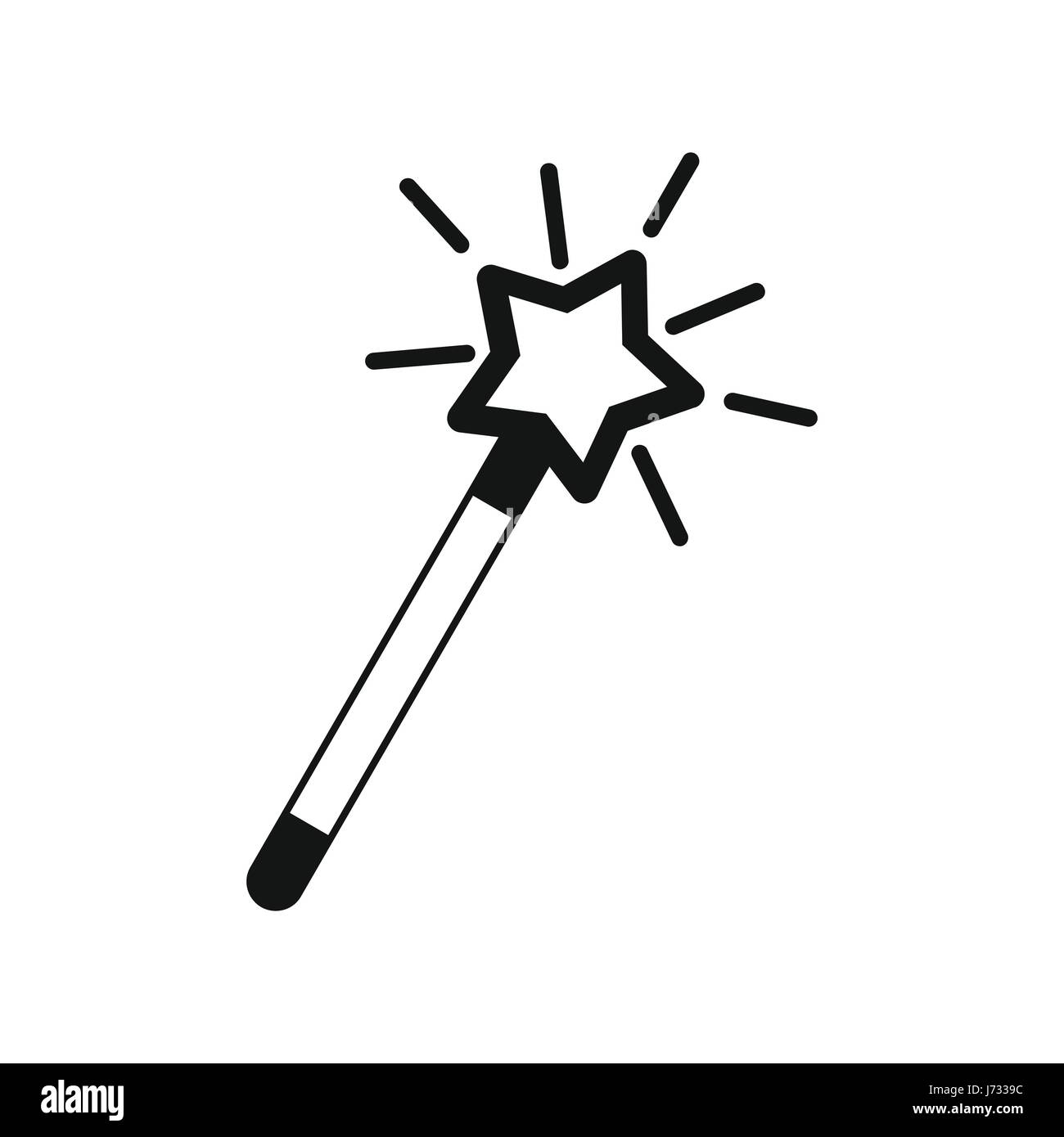 Magic wand icon, simple style Stock Vector Image & Art - Alamy