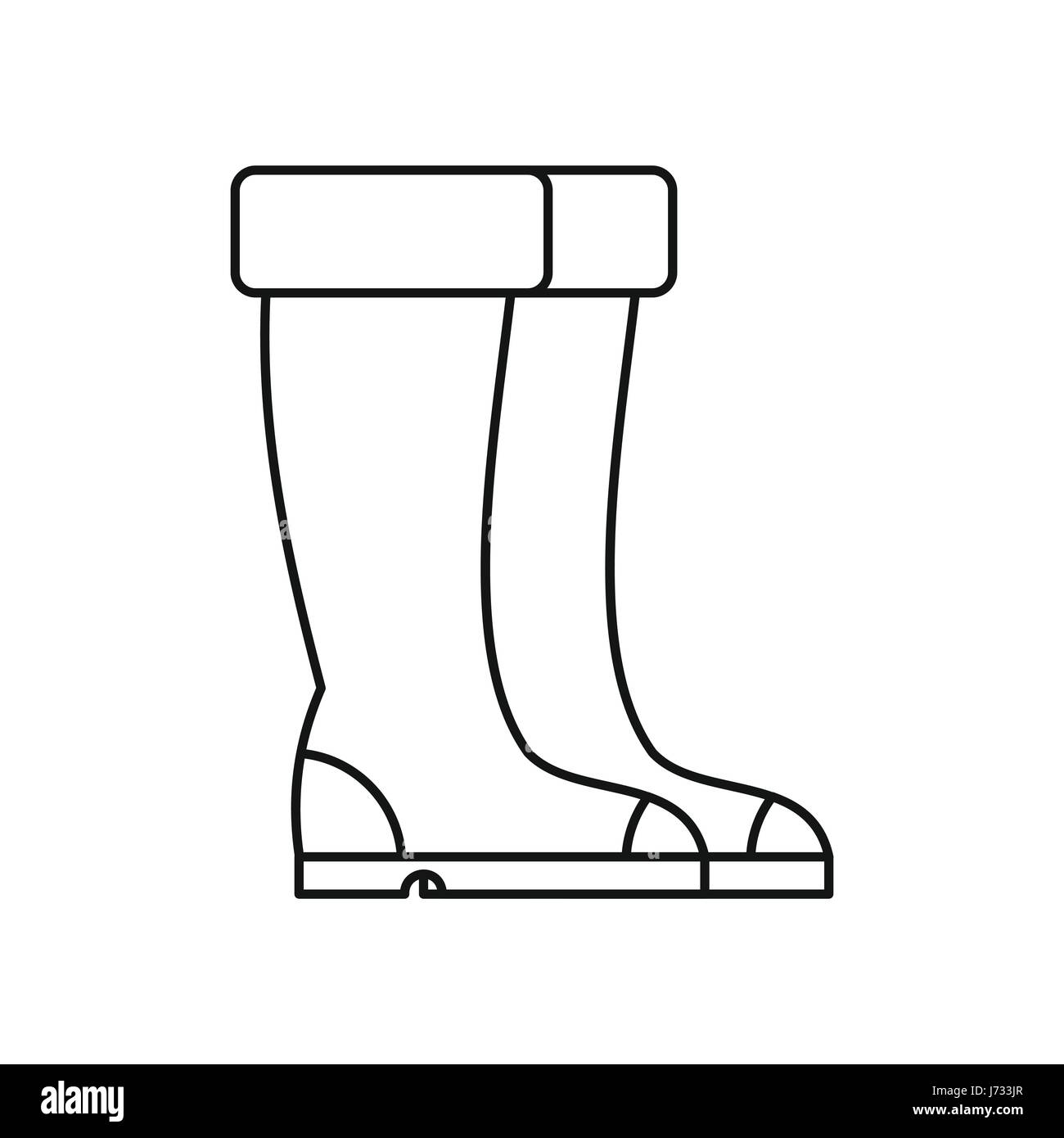 Fuzzy boots Stock Vector Images - Alamy