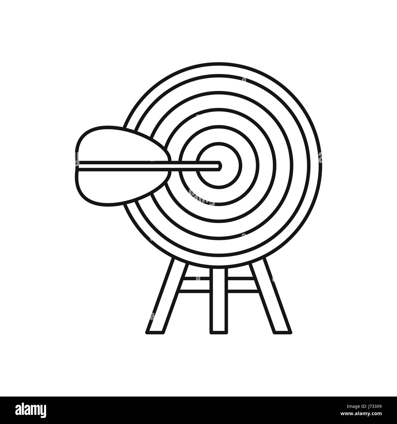 Target icon in outline style Stock Vector Image & Art - Alamy