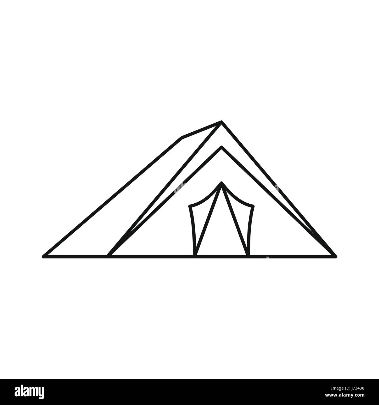 Tent icon in outline style Stock Vector Image & Art - Alamy