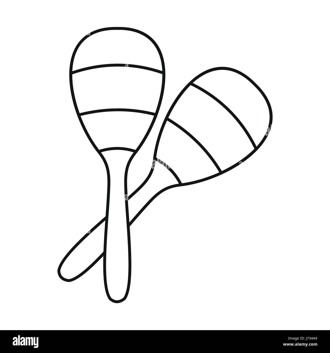 Maracas Outline