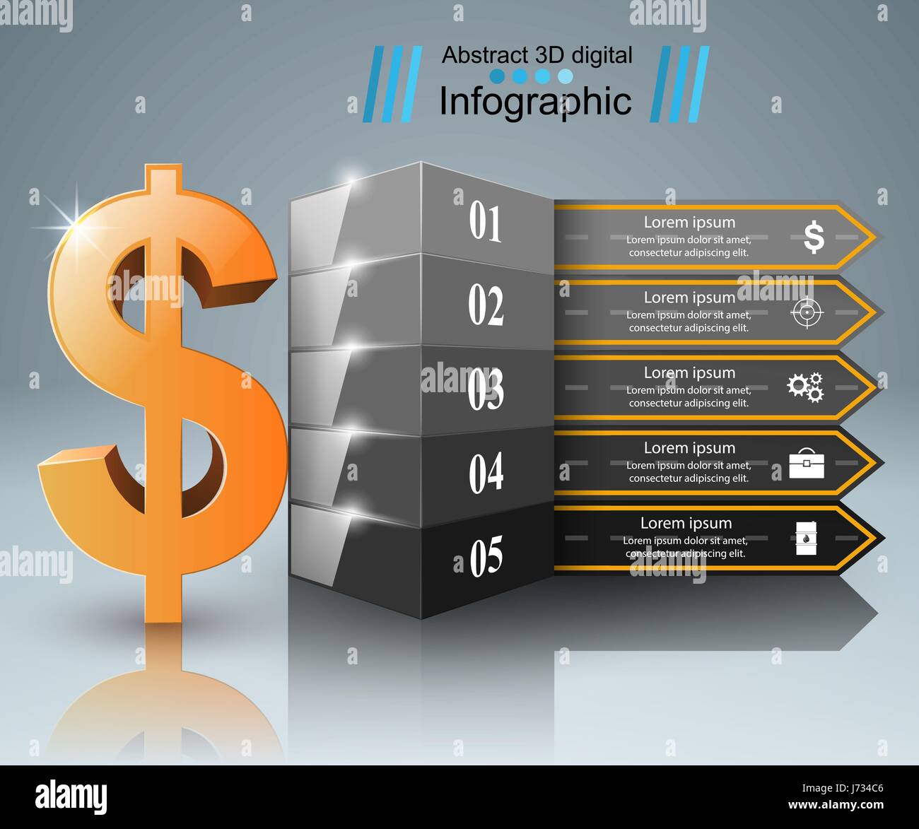 Dollar sign and road sign Stock Vector Images - Alamy