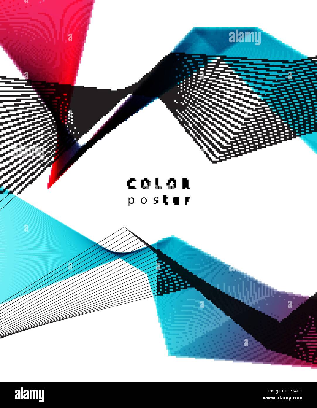 Vector color abstract geometric banner with triangle Stock Vector Image ...