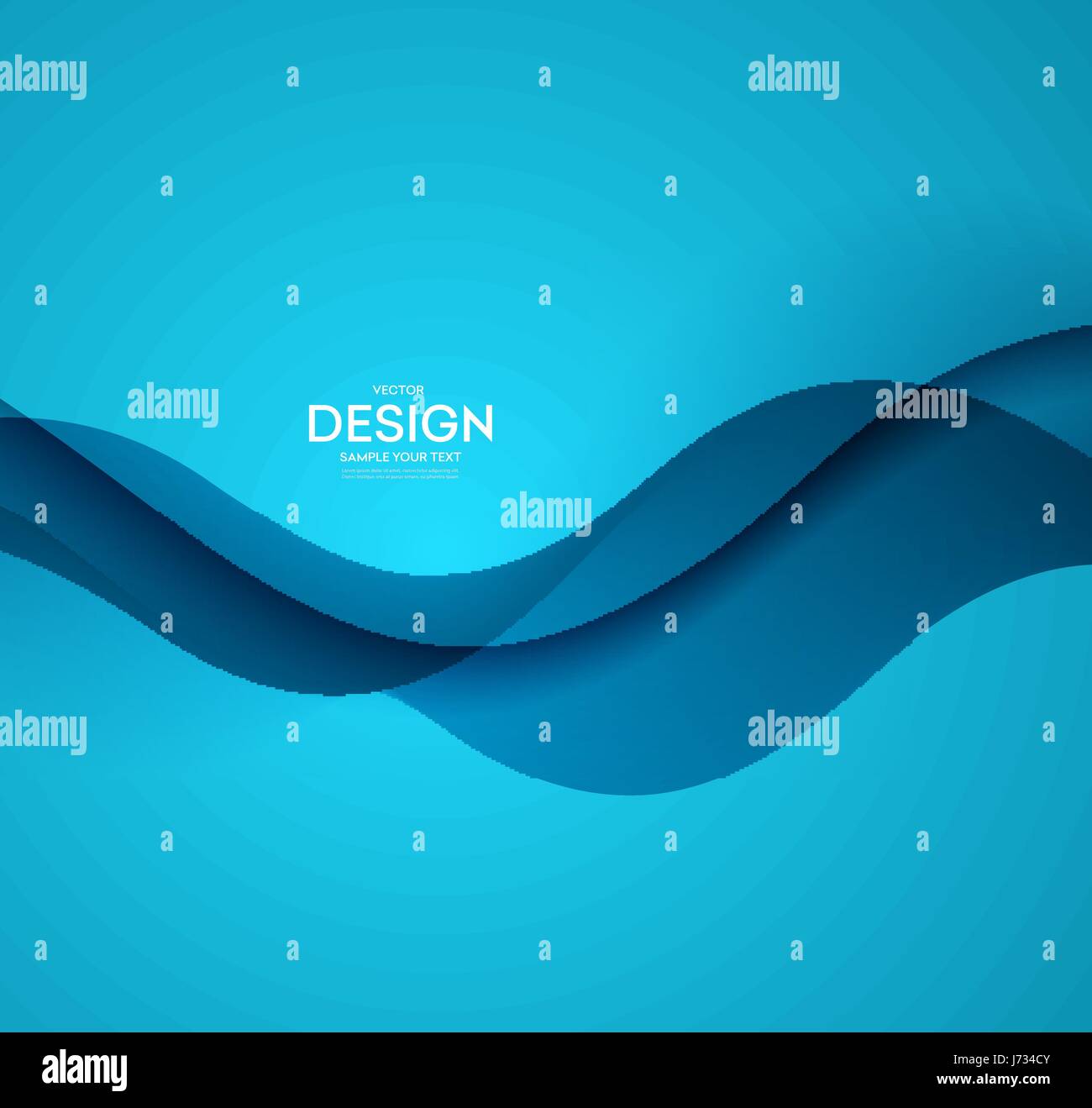 Abstract vector background, blue wavy Stock Vector Image & Art - Alamy