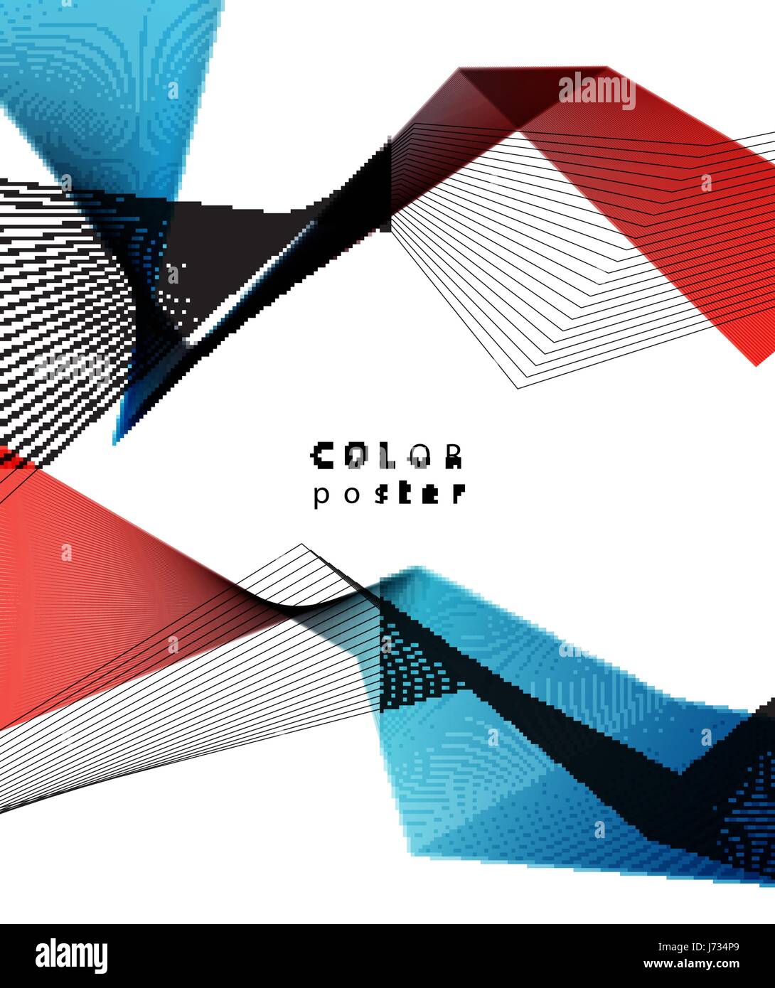 Vector color abstract geometric banner with triangle Stock Vector Image ...