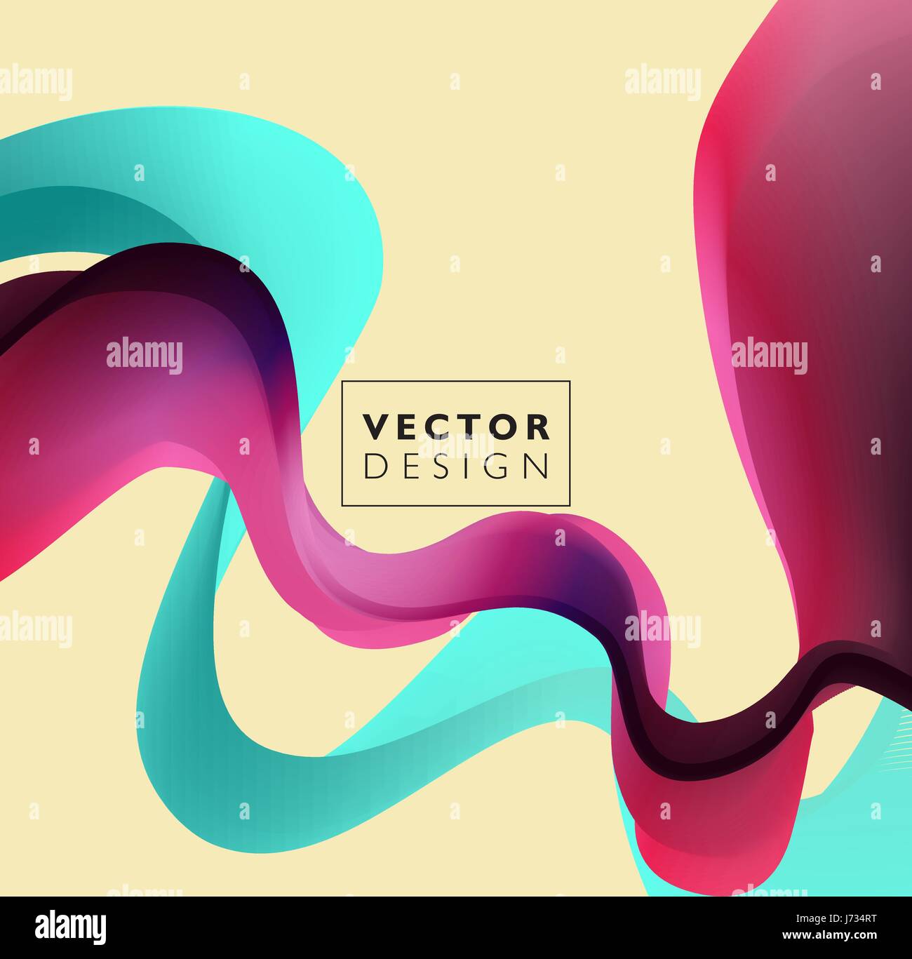 Abstract smooth wave motion illustration Stock Vector Image & Art - Alamy