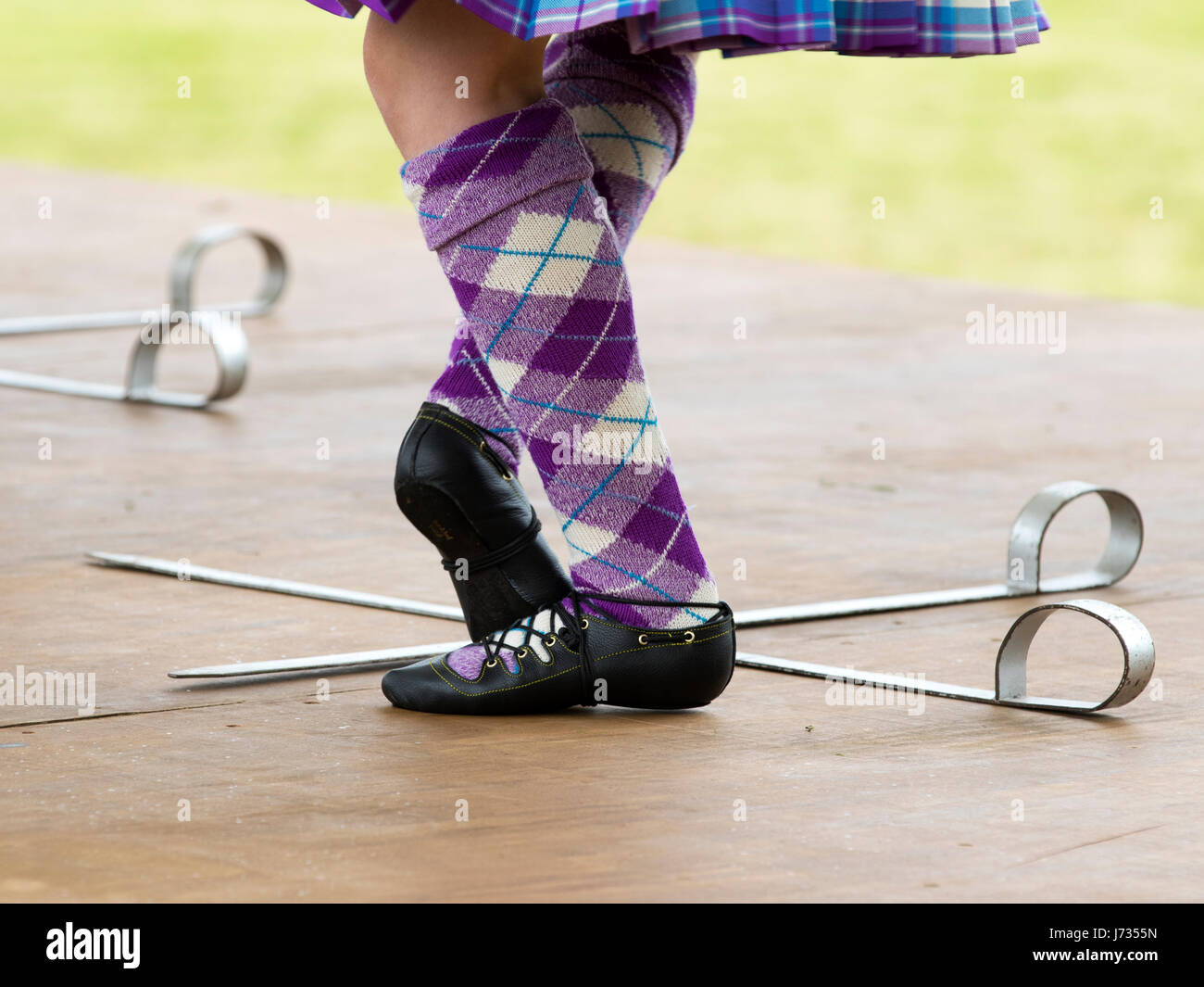 Scottish dancing legs hi-res stock photography and images - Alamy