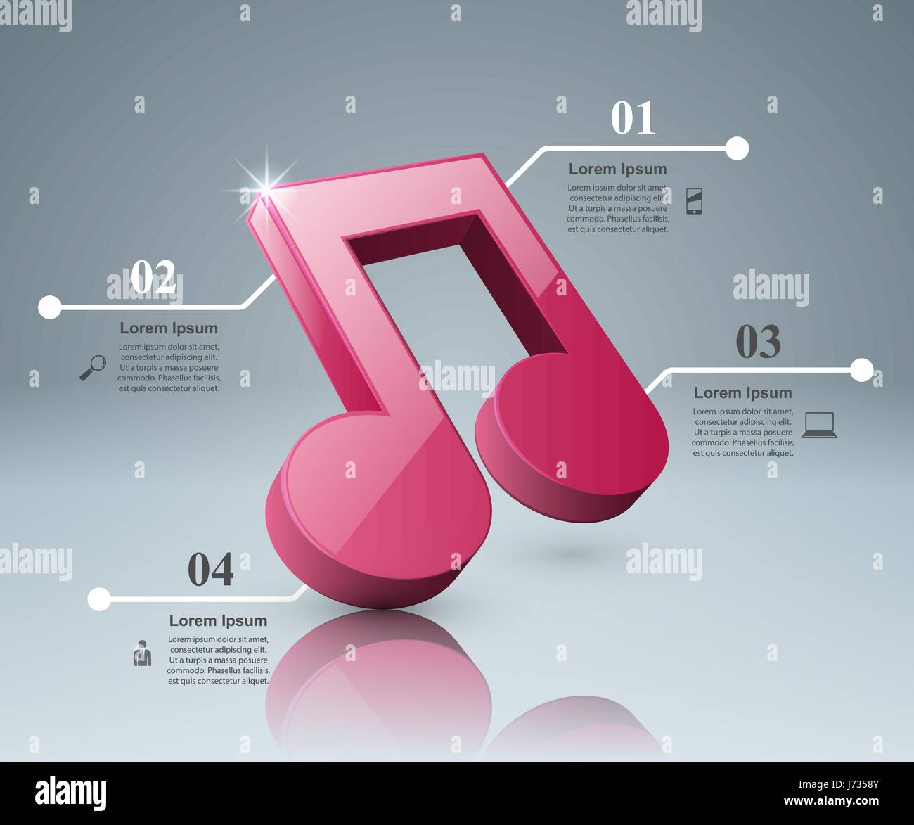 Music education Infographic. Note icon Stock Vector Image & Art - Alamy