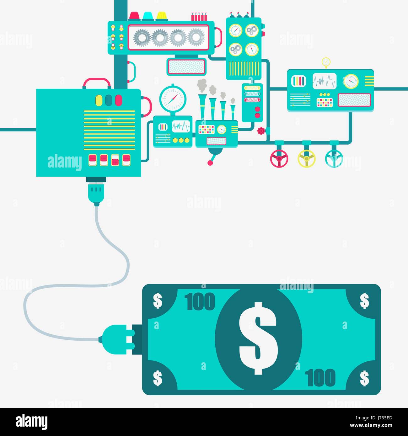 Electrical currency Stock Vector Images - Alamy