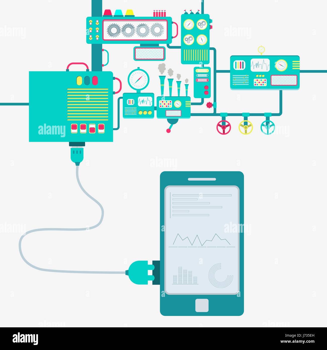 Automation graphic Stock Vector Images - Alamy