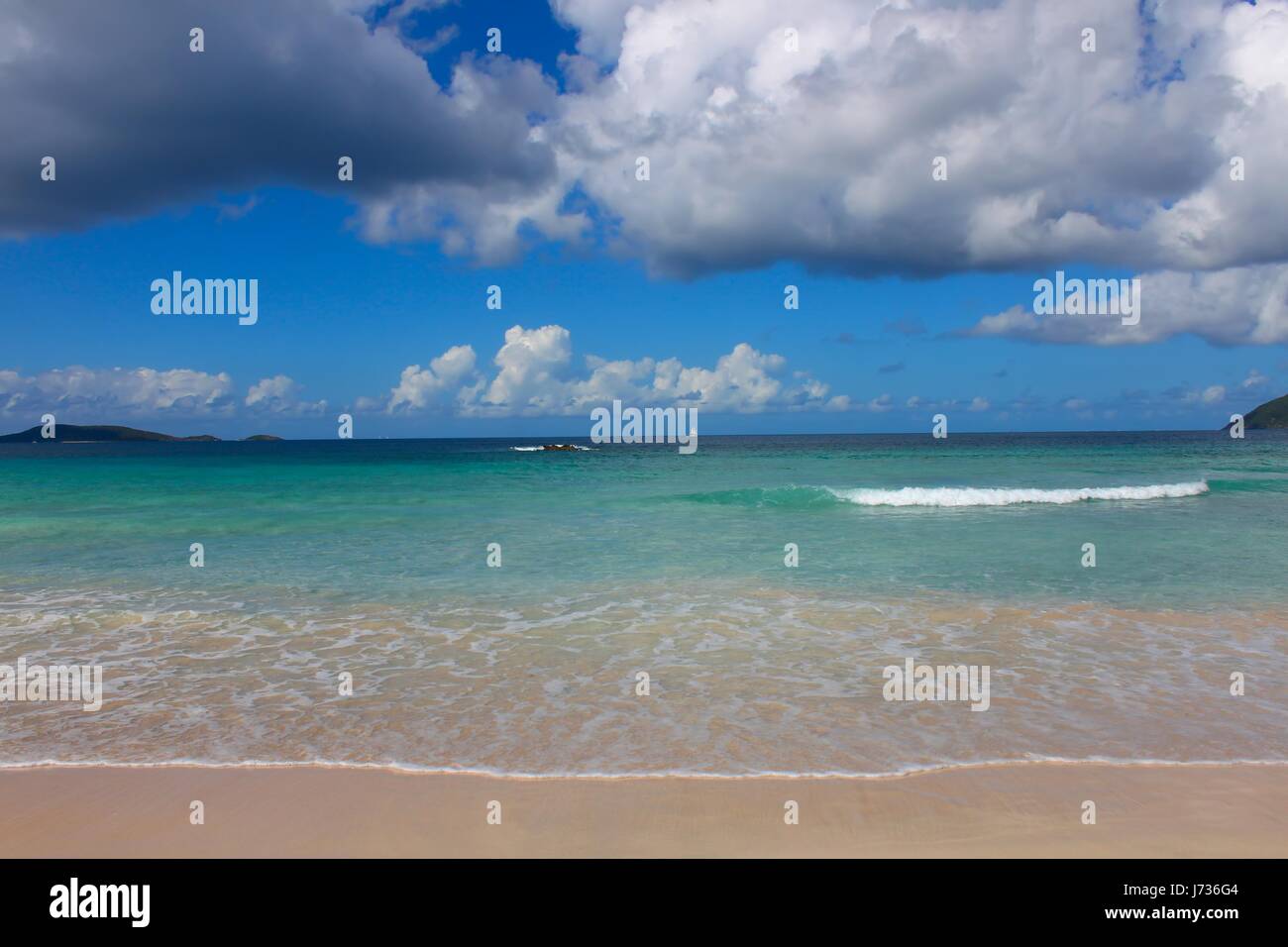 beach seaside the beach seashore bay island british virgin isle blue ...