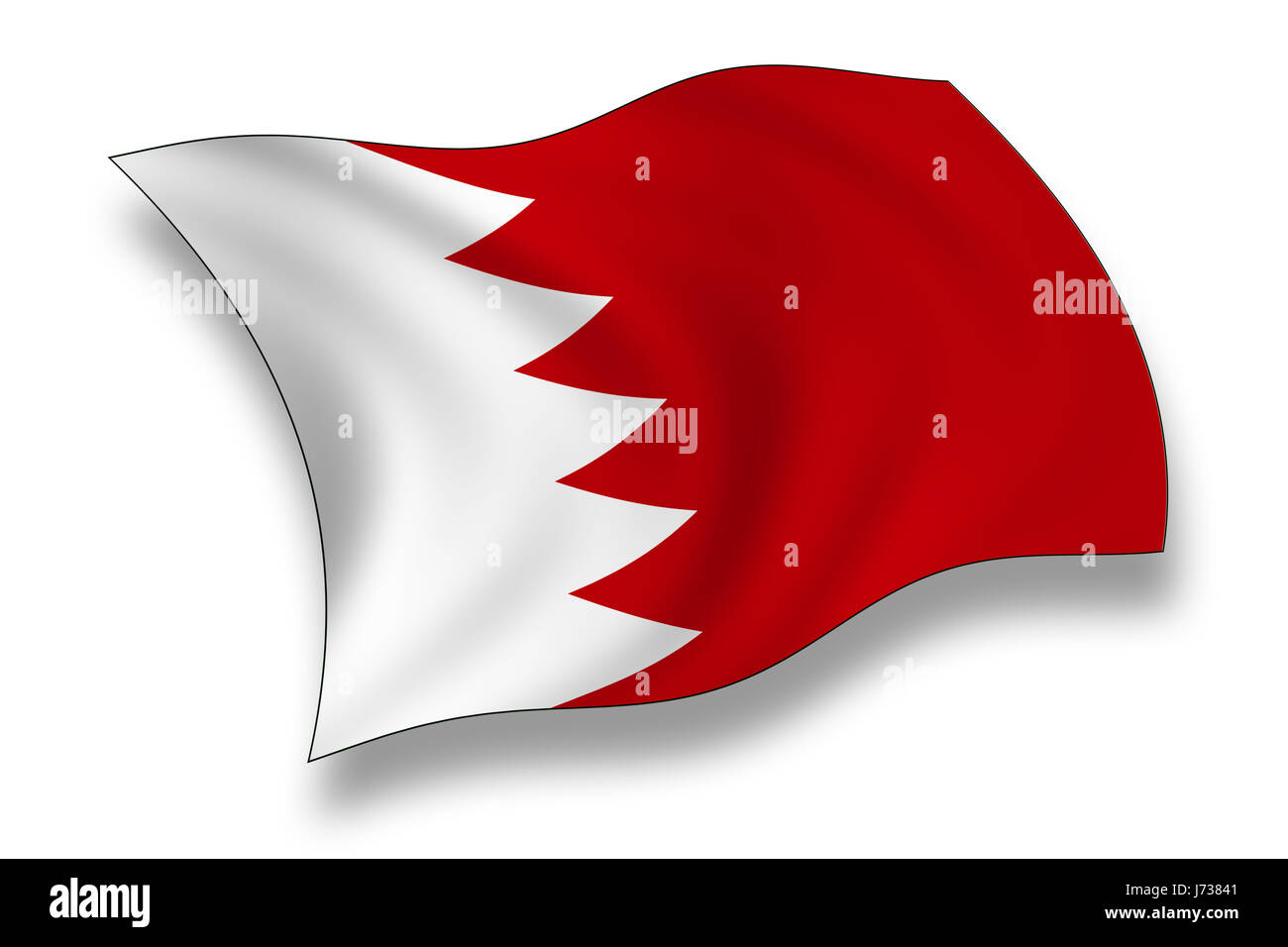 flag of bahrain Stock Photo - Alamy