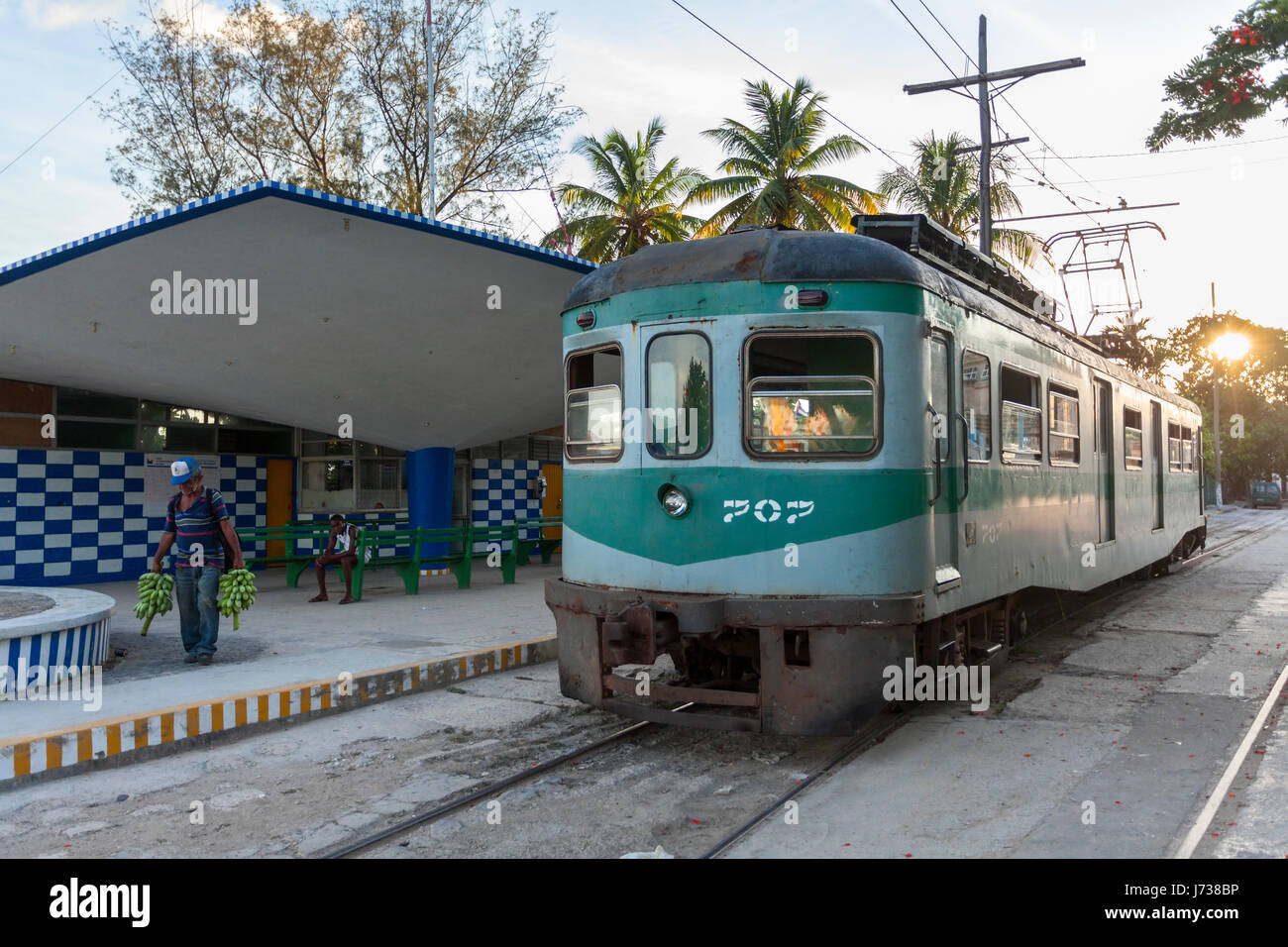 The Hershey Train sitting at the Casablanca station in Havana, Cuba ...