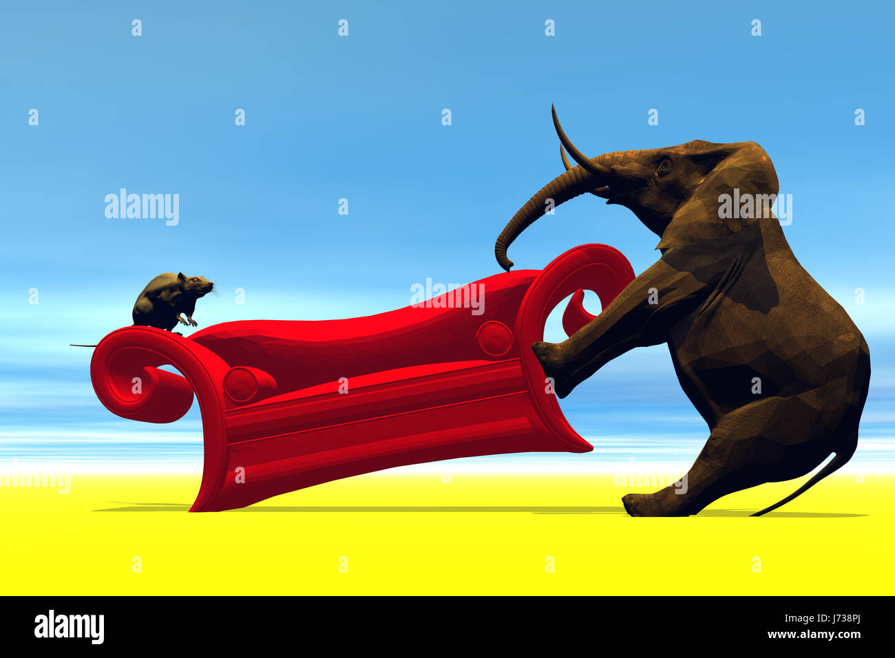 elephant and mouse Stock Photo - Alamy