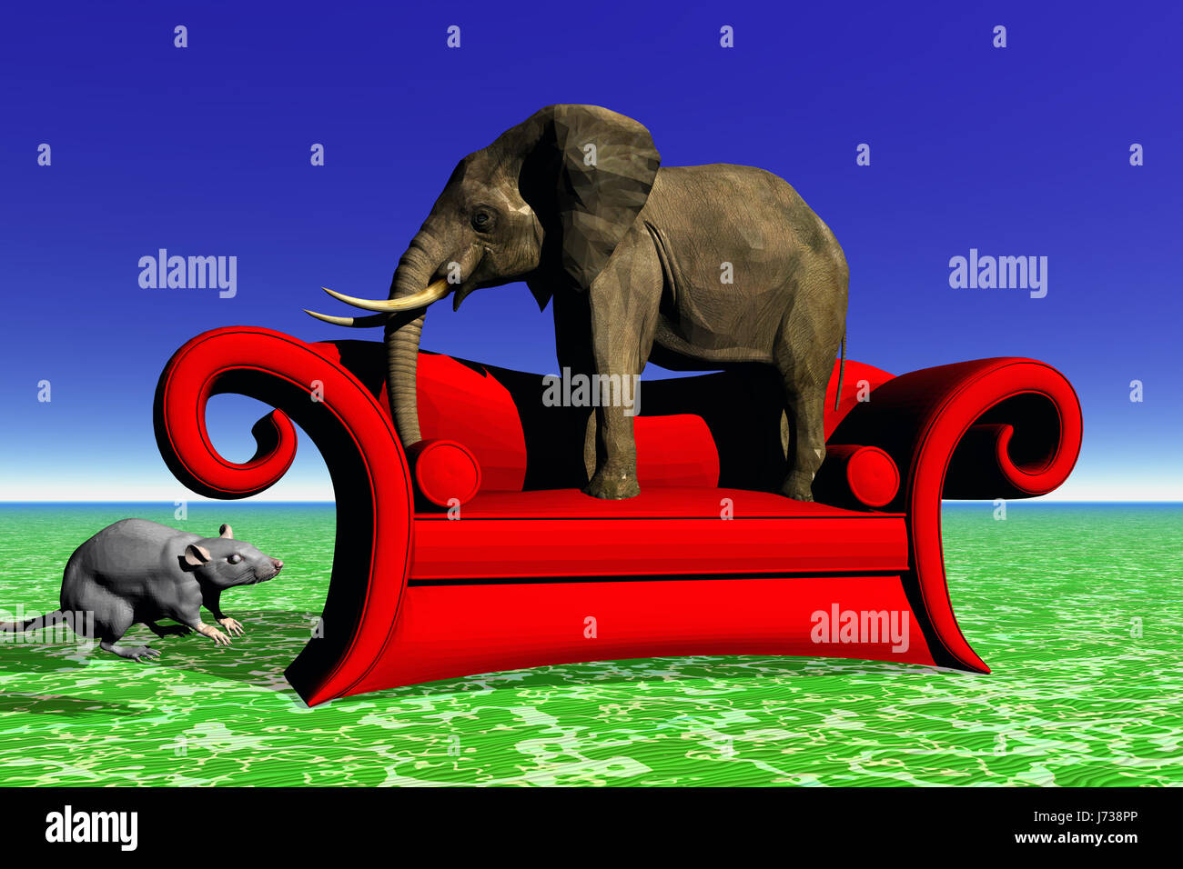elephant and mouse Stock Photo - Alamy