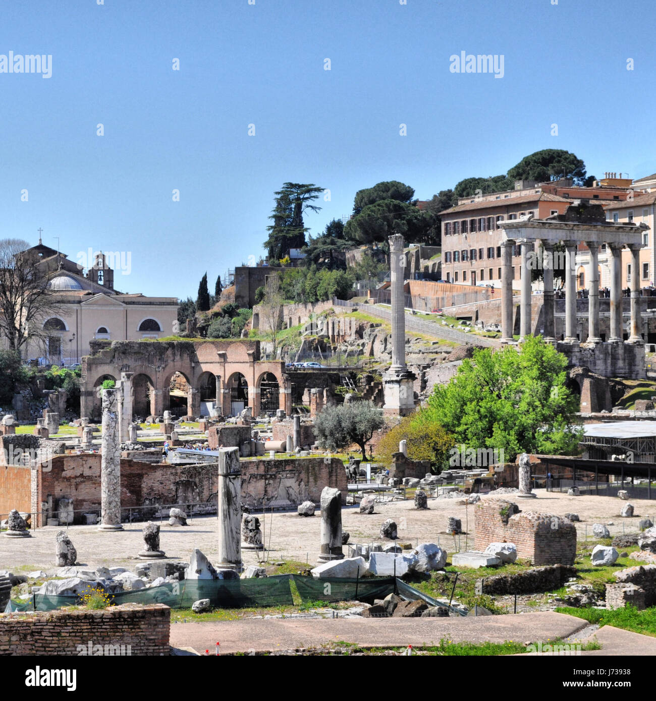 Rome roma ruins roman italy temple city town monument stone statue ...