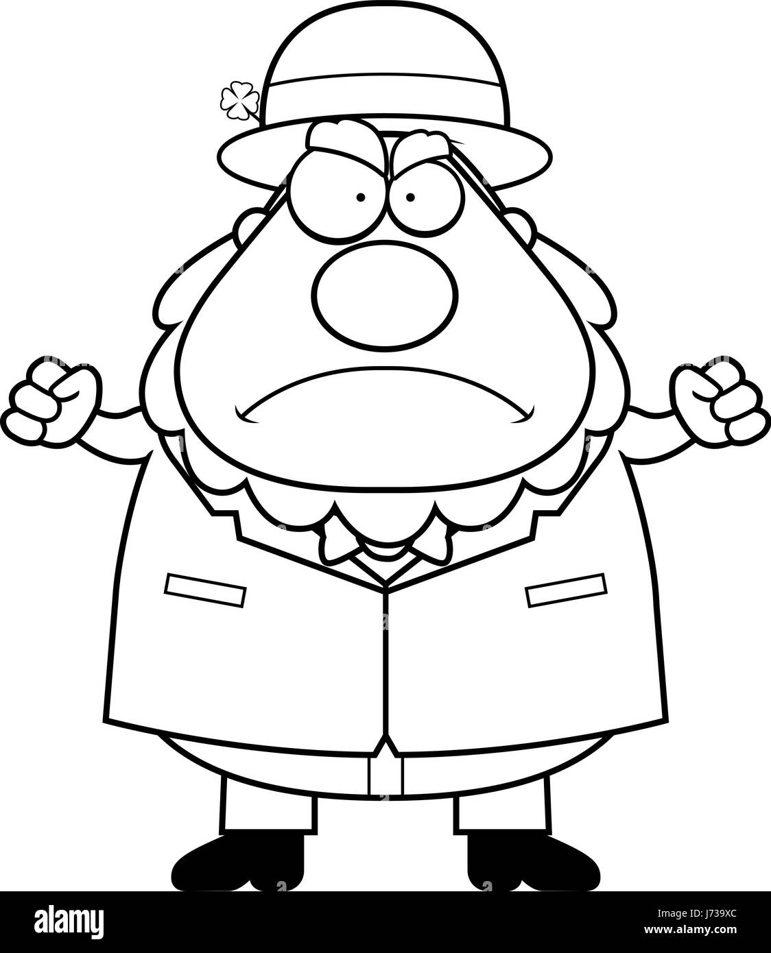 Cartoon leprechaun Black and White Stock Photos & Images - Alamy