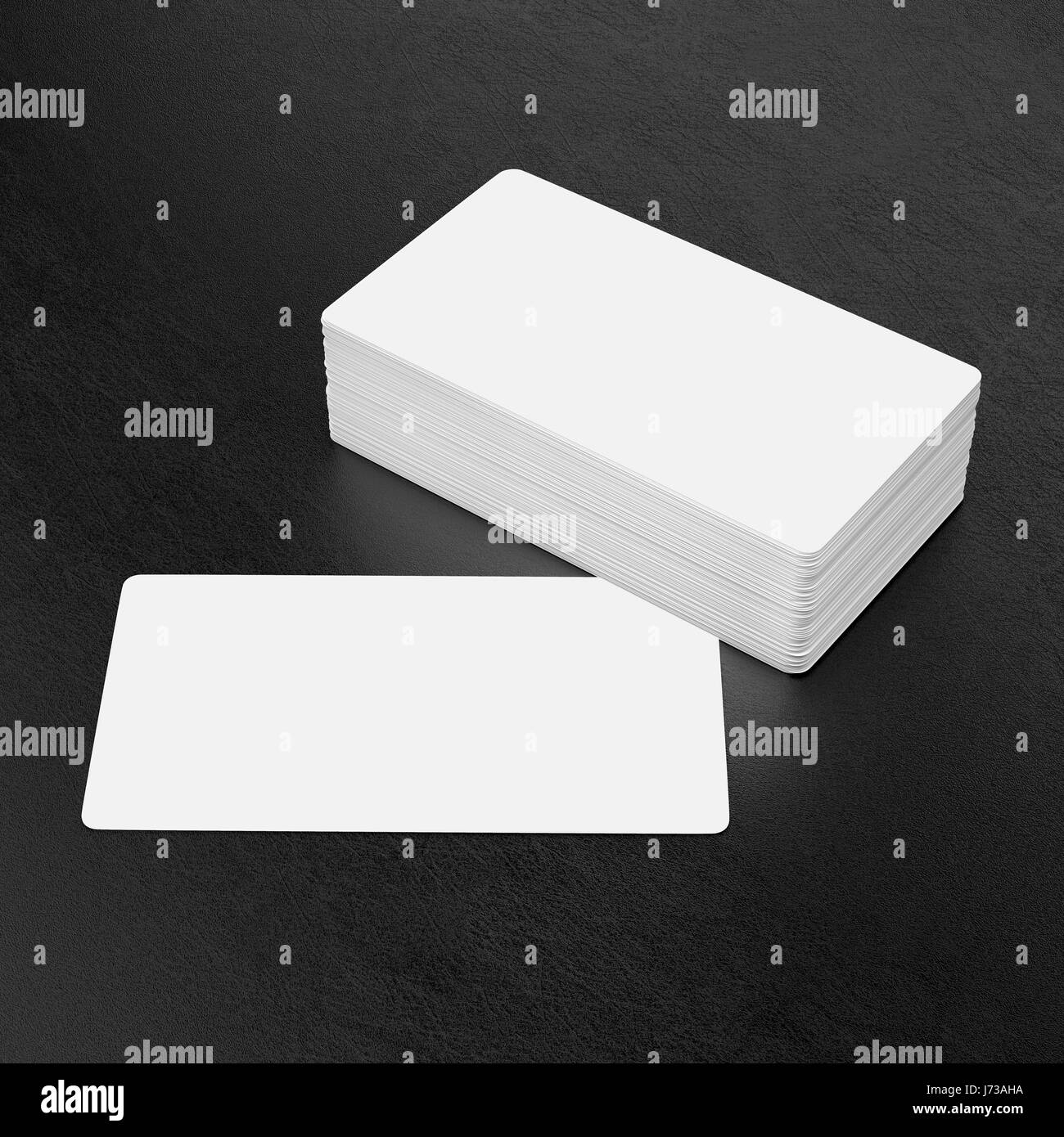 Business cards on black textured background Stock Photo - Alamy