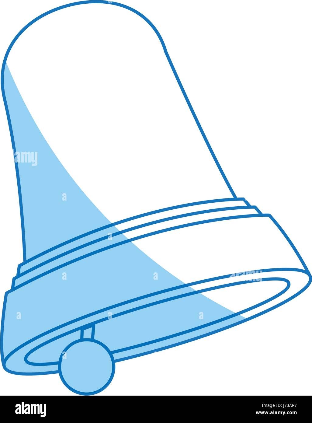 christmas bell. single flat icon on white background. vector ...