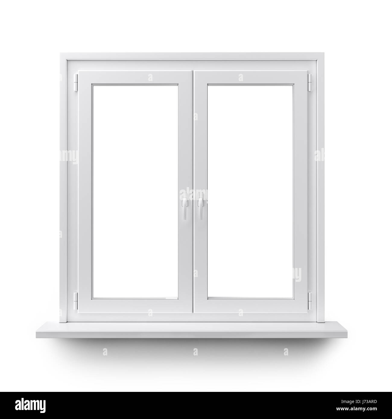 White window isolated on clean white background Stock Photo - Alamy