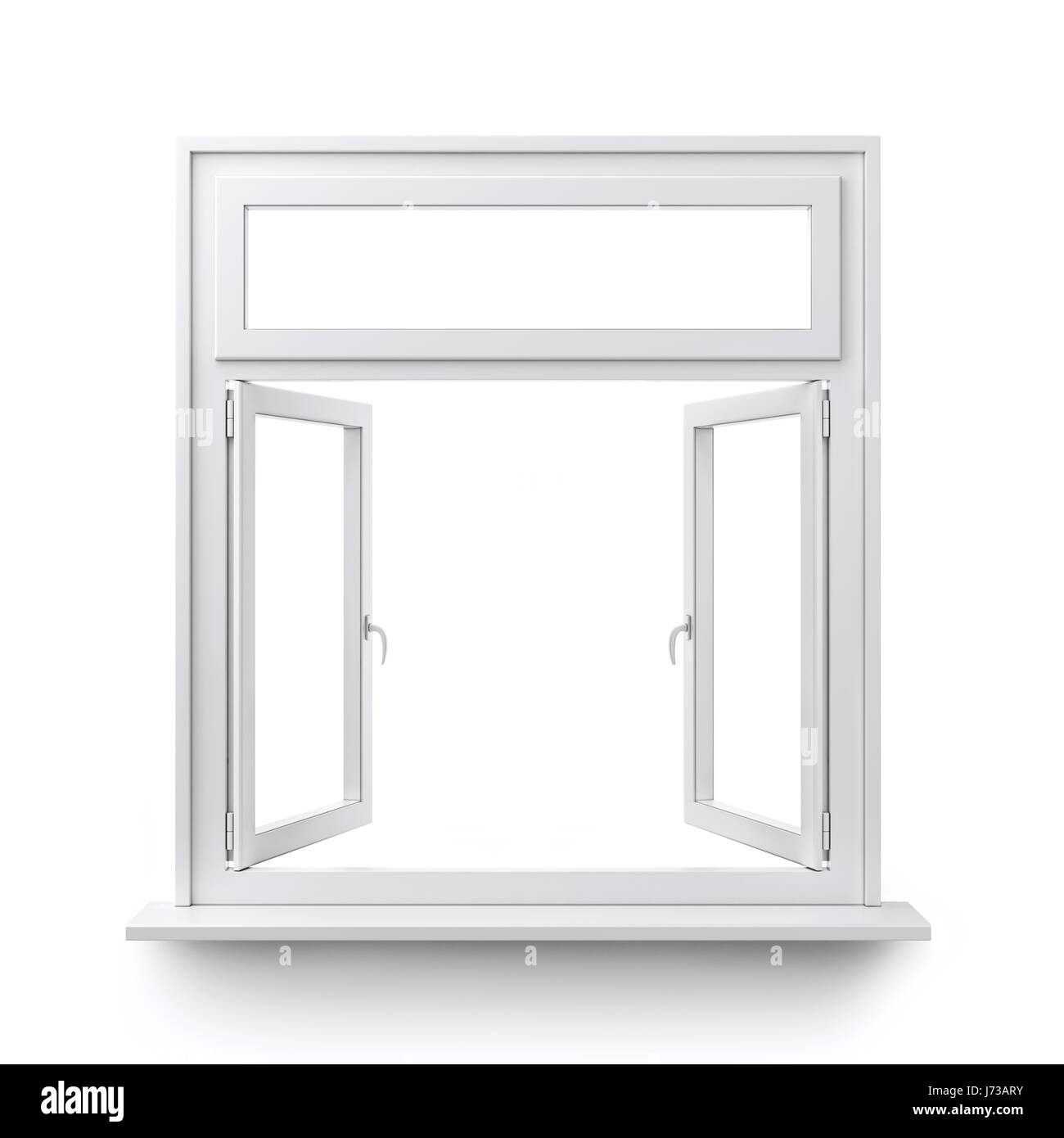 White window isolated on clean white background Stock Photo - Alamy