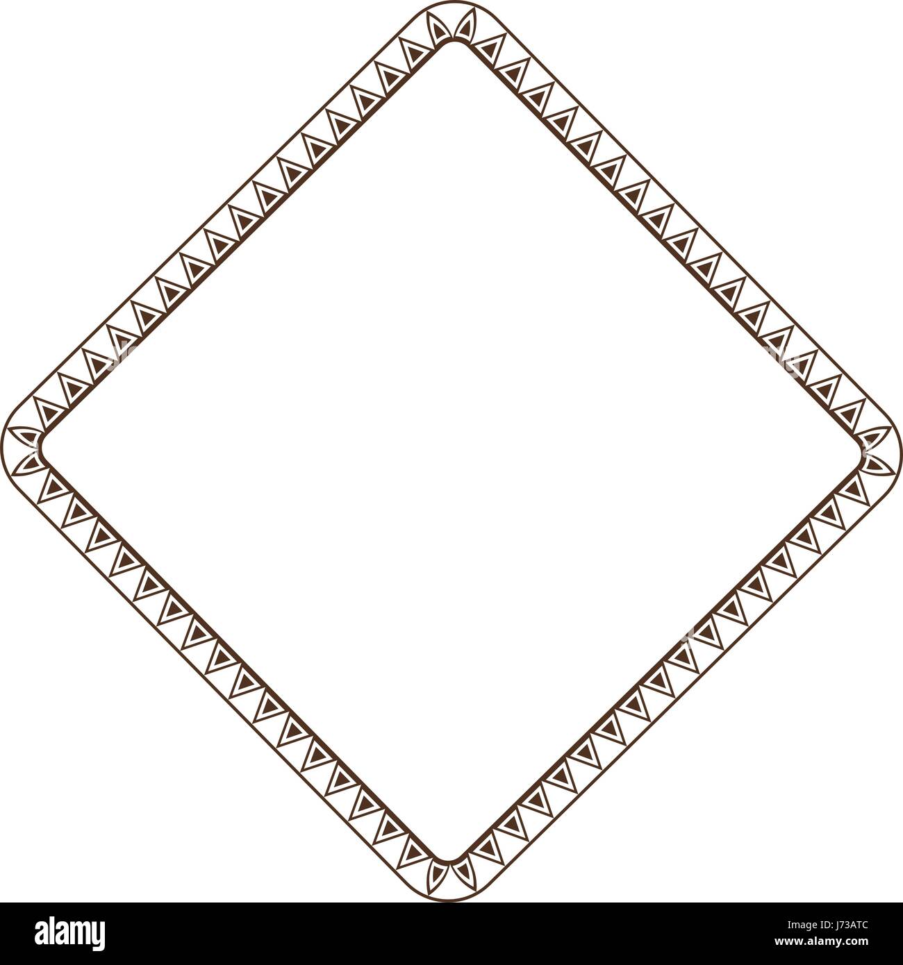 decorative frame geometric decoration template empty design Stock ...