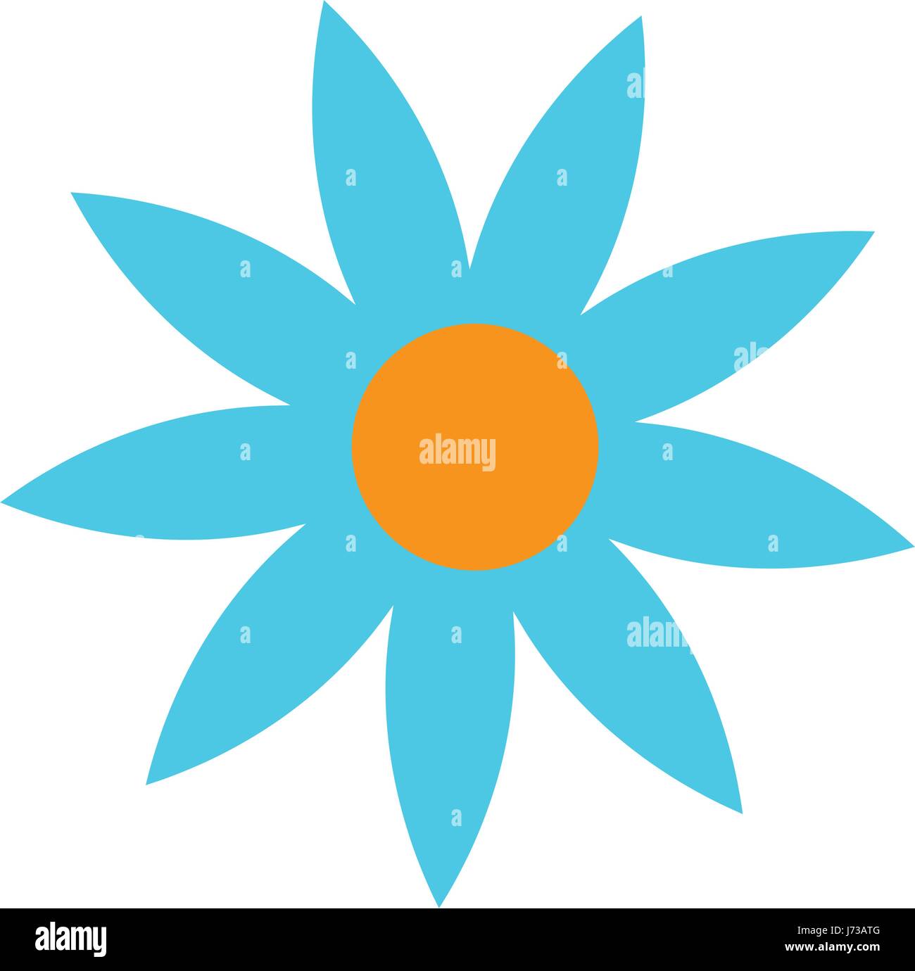 blue flower natural decoration delicate Stock Vector Image & Art - Alamy