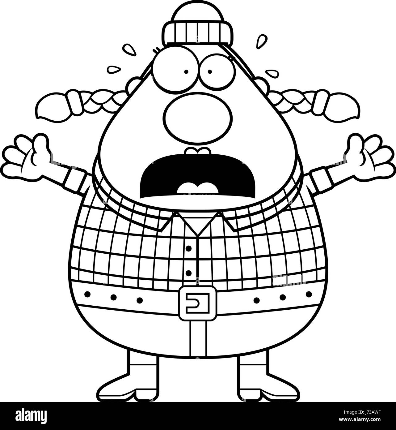 Women screaming scared Stock Vector Images - Alamy