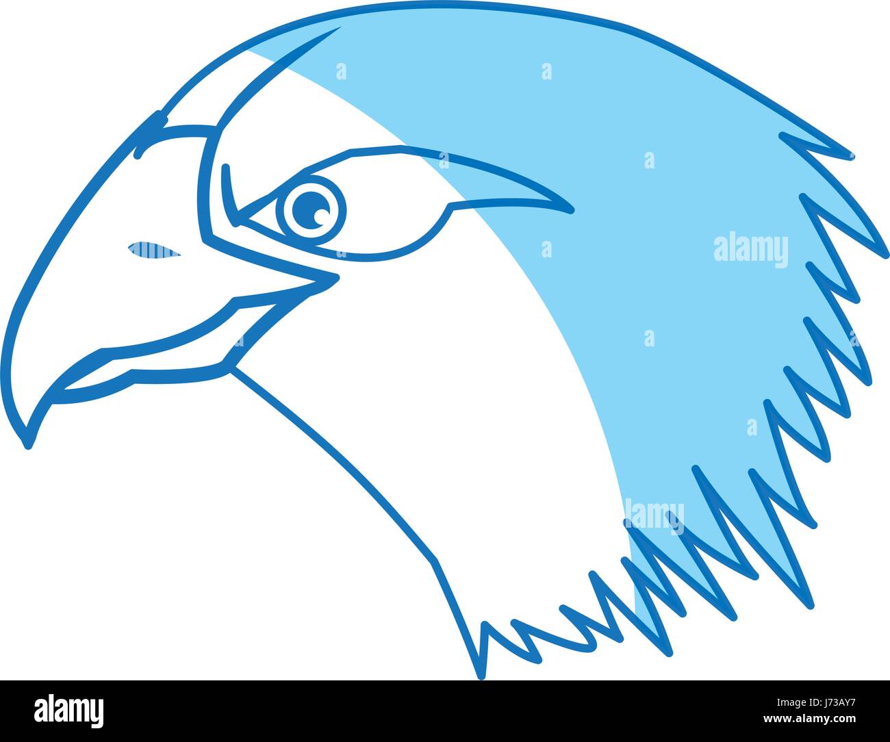 cartoon head bald eagle bird national american Stock Vector Image & Art ...