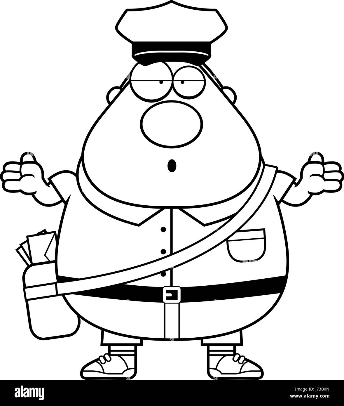 Mailman Clipart Black And White