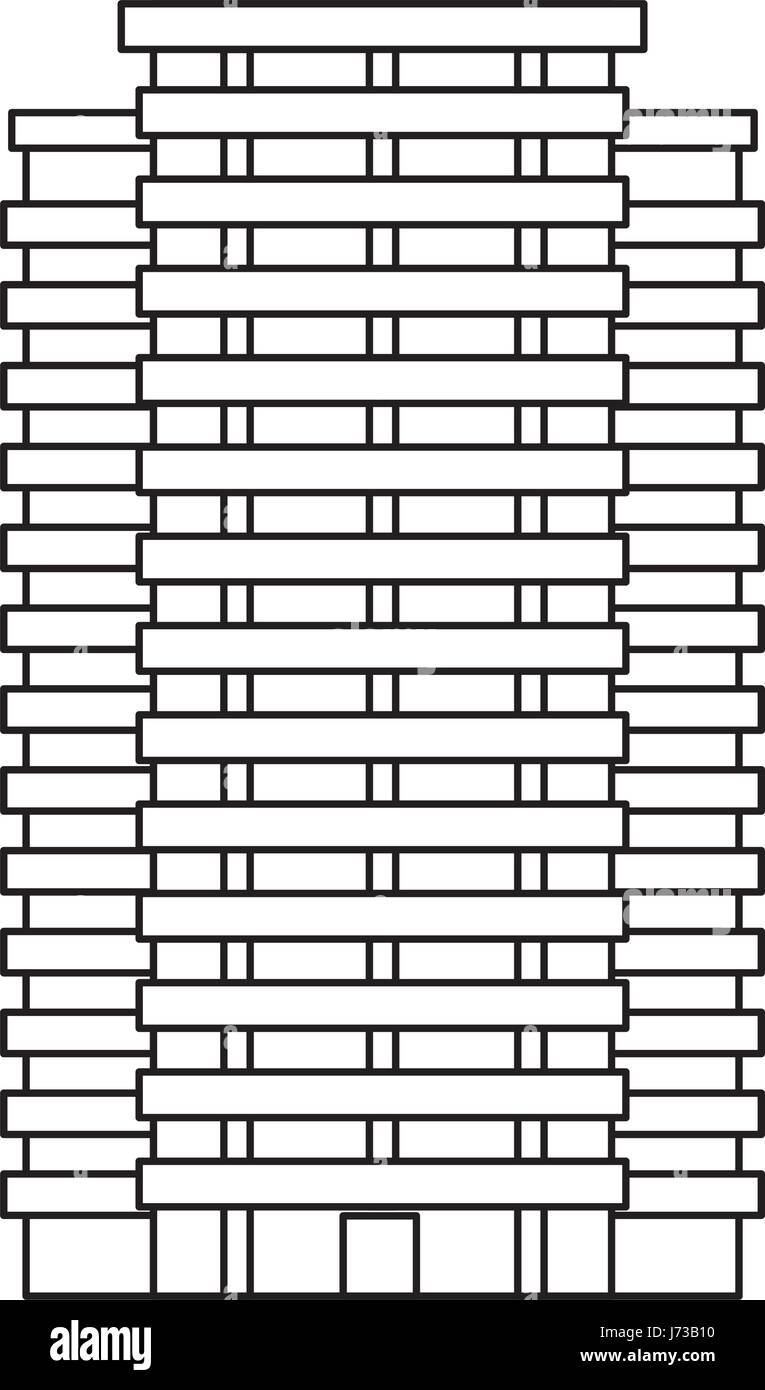 building skyscraper tower windows exterior Stock Vector Image & Art - Alamy