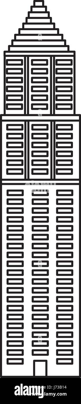 building skyscraper tower windows exterior Stock Vector Image & Art - Alamy