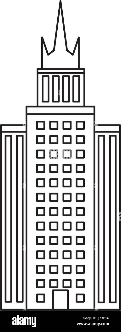 building skyscraper tower windows exterior Stock Vector Image & Art - Alamy