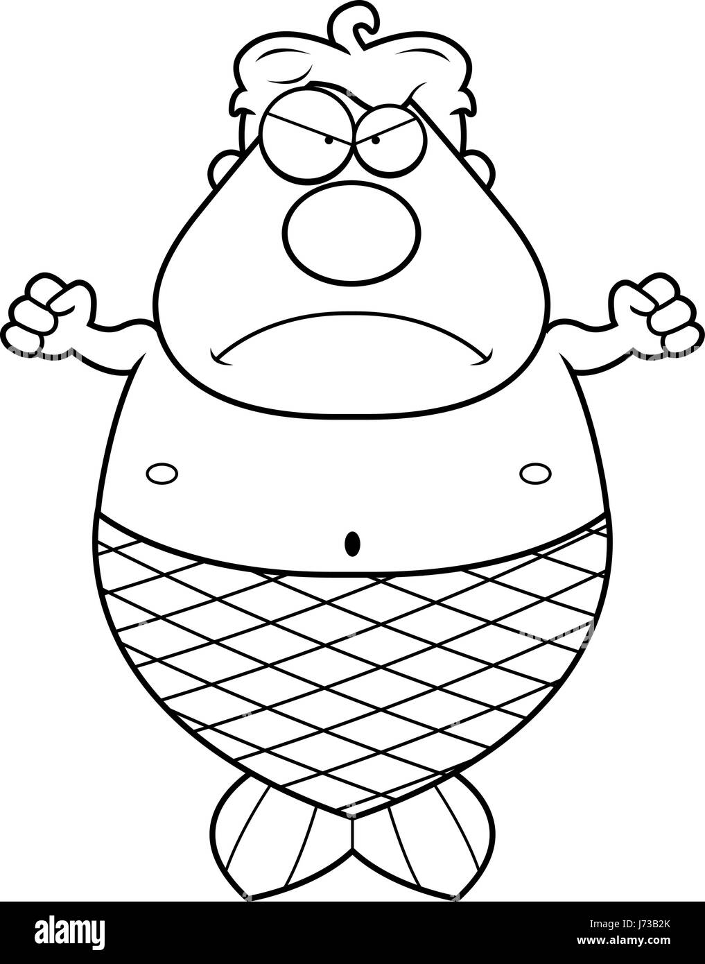 Merman vector Black and White Stock Photos & Images - Alamy