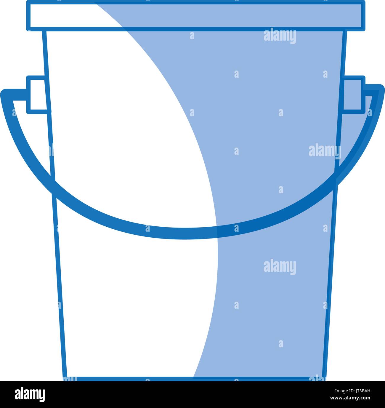 empty bucket icon. simple container element Stock Vector Image & Art ...