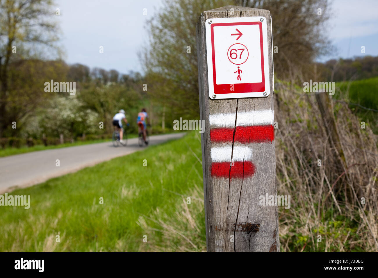walk go going walking signpost hiking sign trail path way pictogram ...