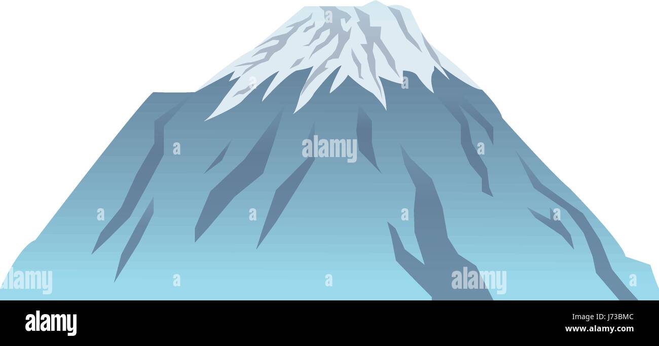 View mountain peaks snow Stock Vector Images - Alamy