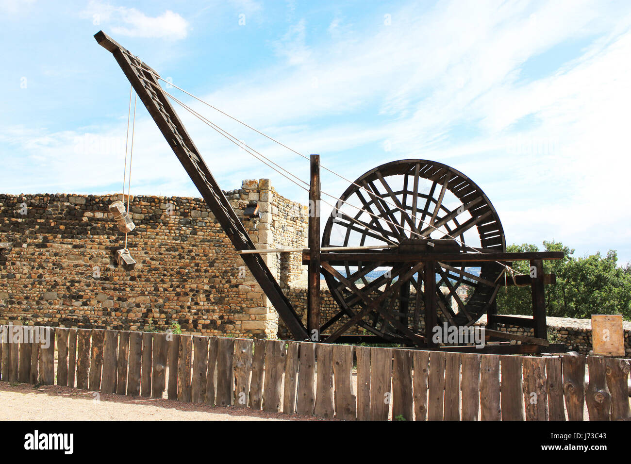 Medieval Catapults In Battle