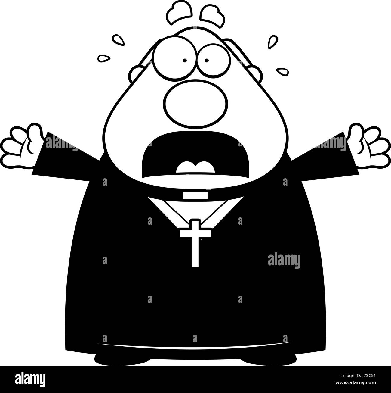 Priest looking Stock Vector Images - Alamy