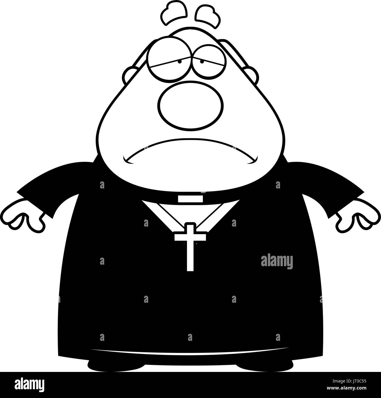 Sad priest hi-res stock photography and images - Alamy