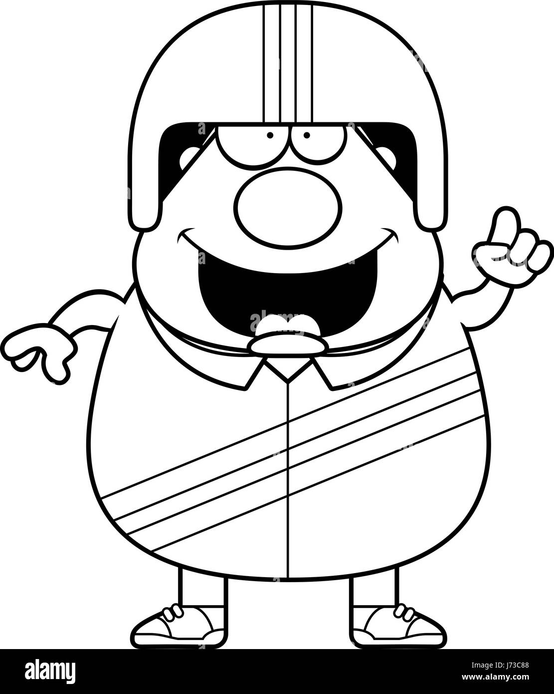 A cartoon illustration of a stuntman with an idea Stock Vector Image ...