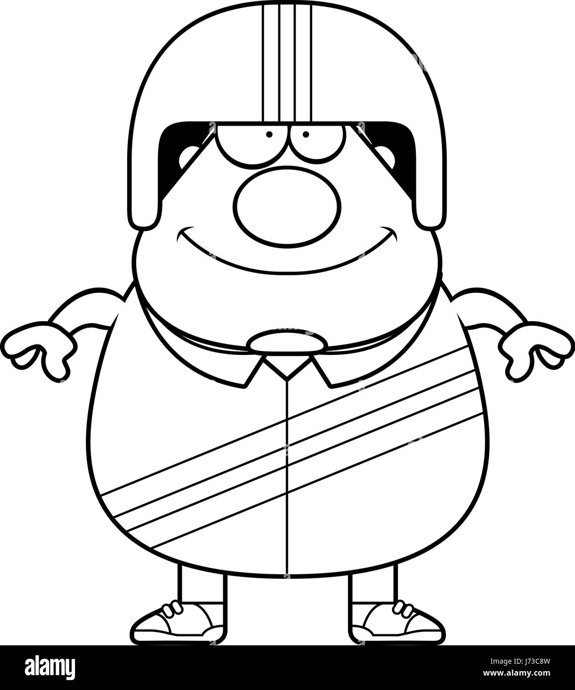 A cartoon illustration of a stuntman smiling Stock Vector Image & Art ...