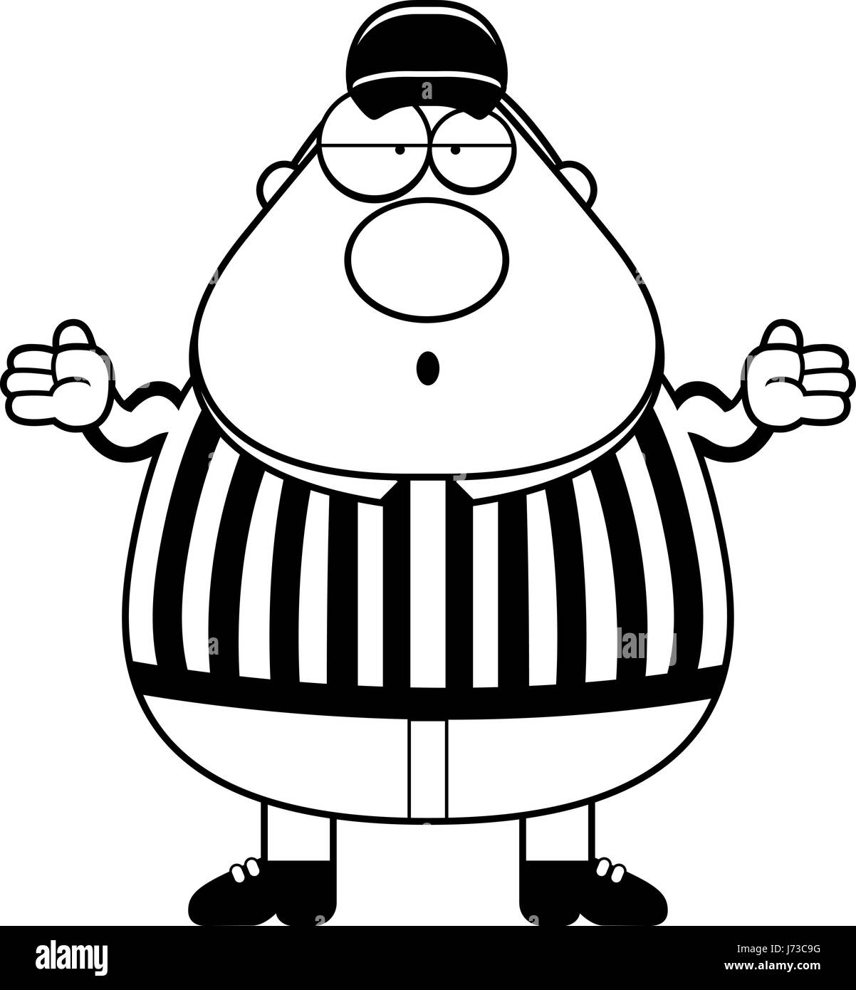 Referee cartoon Black and White Stock Photos & Images - Alamy