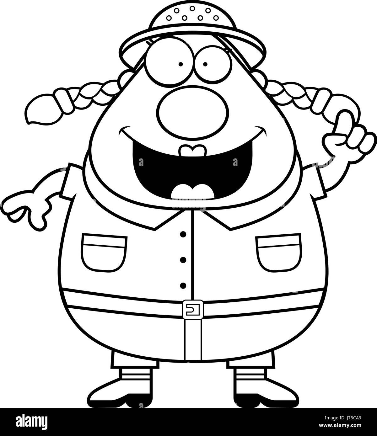 Explorer female Stock Vector Images - Alamy