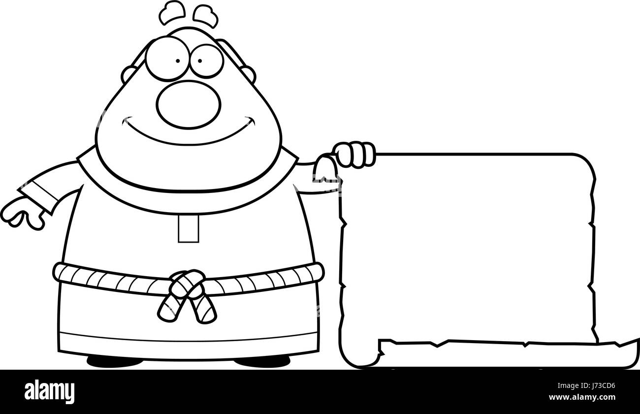 Cartoon monk hi-res stock photography and images - Alamy