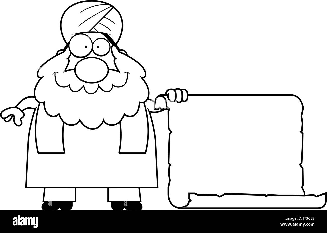 A cartoon illustration of a Sikh with a sign Stock Vector Image & Art ...