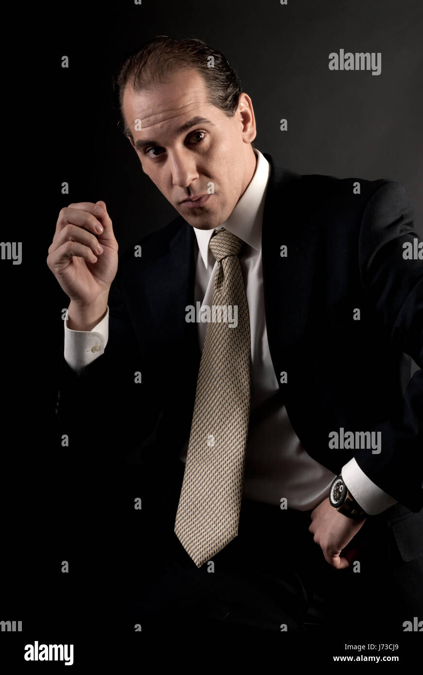 male masculine portrait blank european caucasian look glancing see view ...