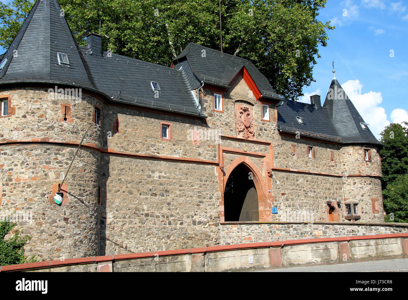 tower fortress watchtower fortification chateau castle tower tree ...